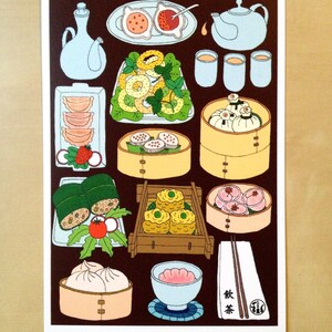 Dim Sum Postcard - Etsy