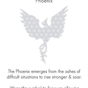RISE STRONG | Phoenix Mini Necklace in Bronze - Etsy