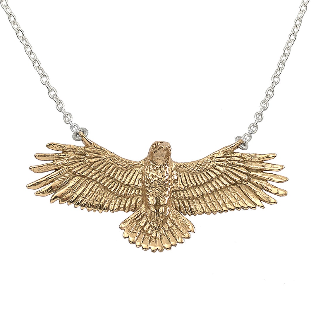 CLARITY | Hawk Necklace in Bronze - Etsy