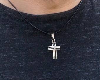 Leather Cross Pendant | Etsy