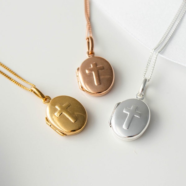 Cross Locket - Etsy