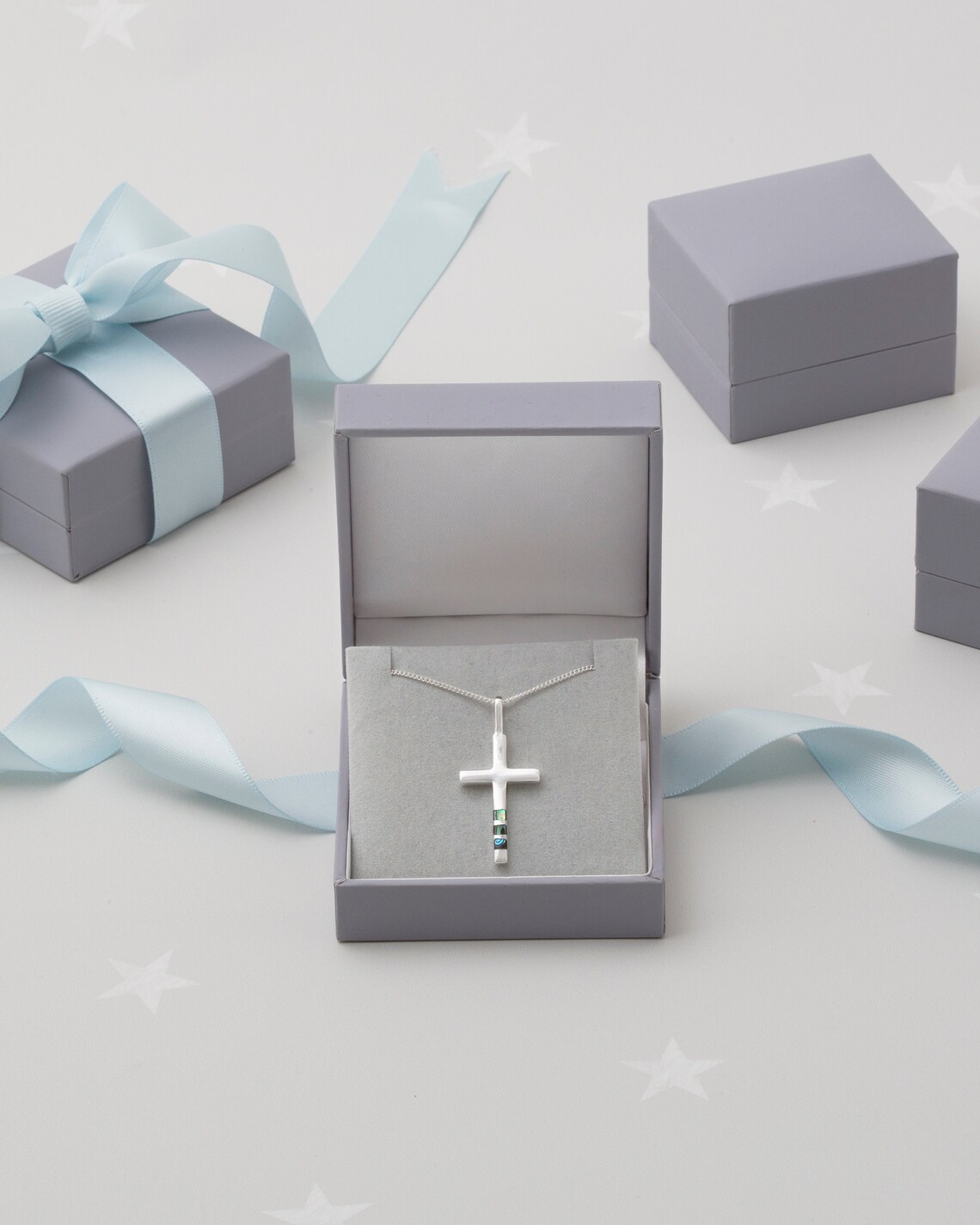 Sterling Silver Cross Inlaid With Pauashell Silver Cross | Etsy UK