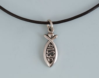 Jesus Fish Pendant | Etsy