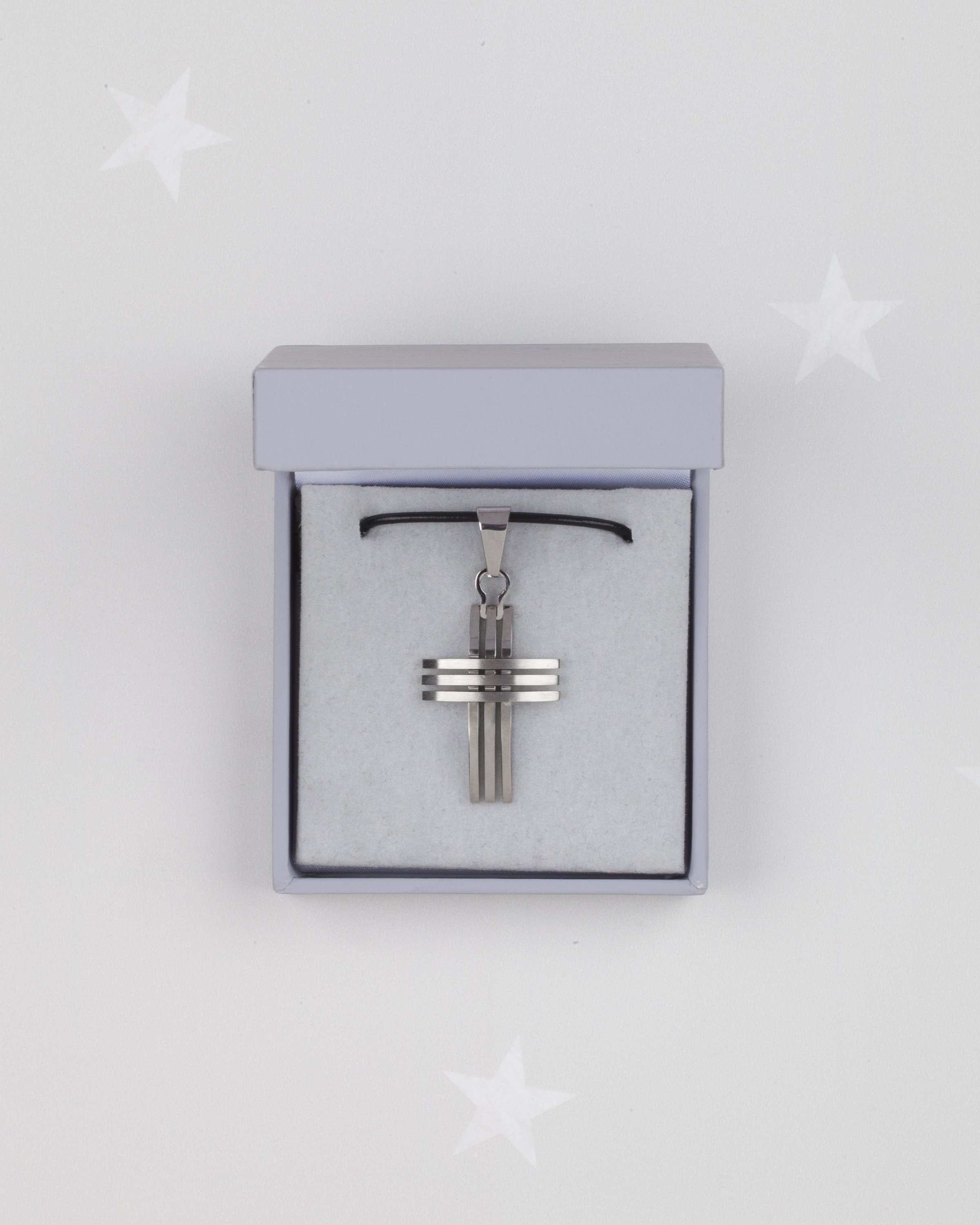 Stainless Steel Curved & Grooved Cross Pendant Cross Pendant - Etsy UK