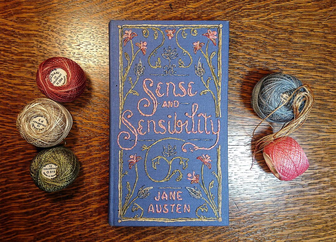 1959 Sense and Sensibility Hand Embroidered Cover - Etsy
