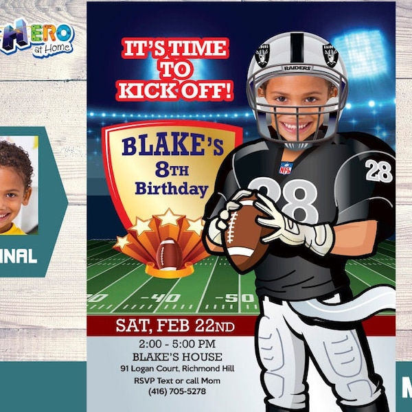 Raiders Invitations - Etsy