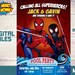 Joint Spider-man Pool Party Invitation, Spiderman and Miles Morales ...