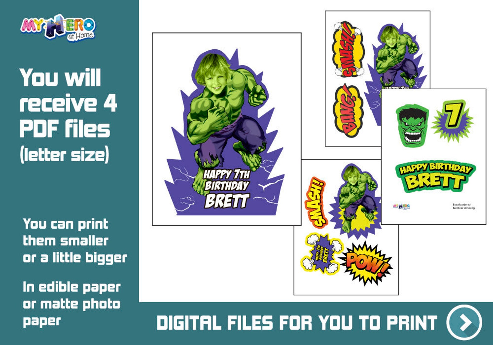 Hulk Cake Topper Hulk Printable Cake Topper Hulk Cake - Etsy Canada