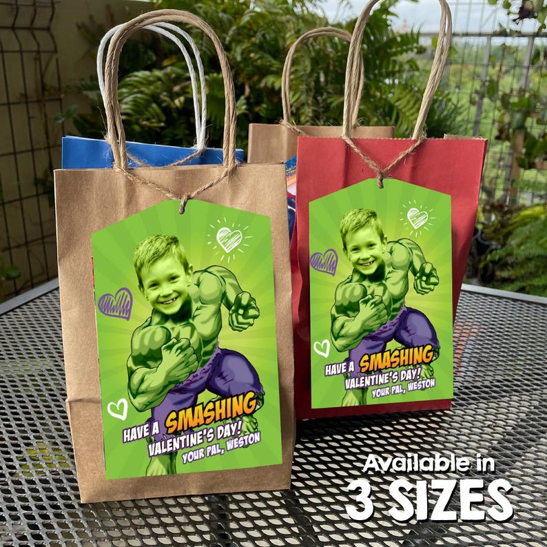 Personalized Hulk Valentines Card With Photo, Smashing Valentine's Day ...