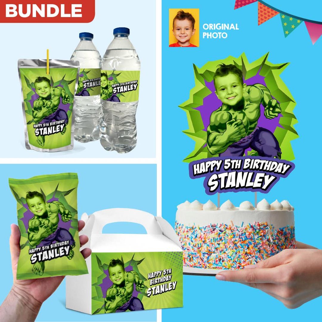 Bundle Hulk Birthday Party Table With Your Kid as His Favorite ...