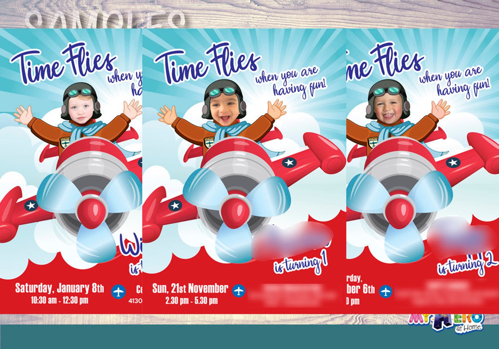 Airplane Invitation, Airplane Theme Party, Time Flies Invitation ...