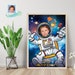 Astronaut Poster With Photo, Custom Astronaut Gifts, Astronaut Decor ...