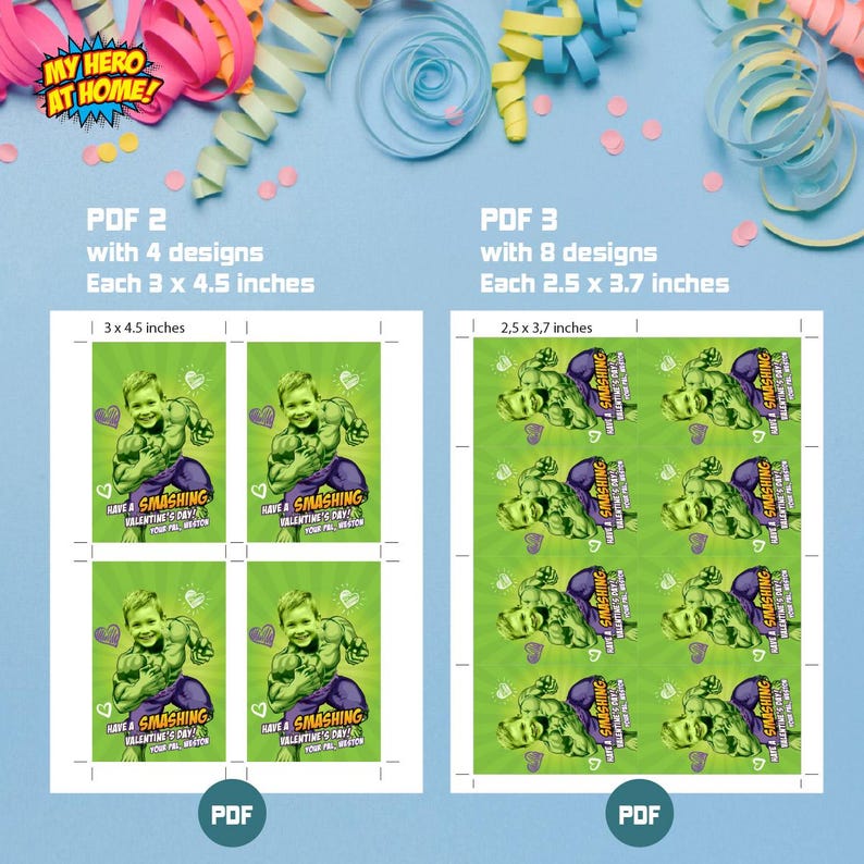 Personalized Hulk Valentines Card With Photo, Smashing Valentine's Day ...