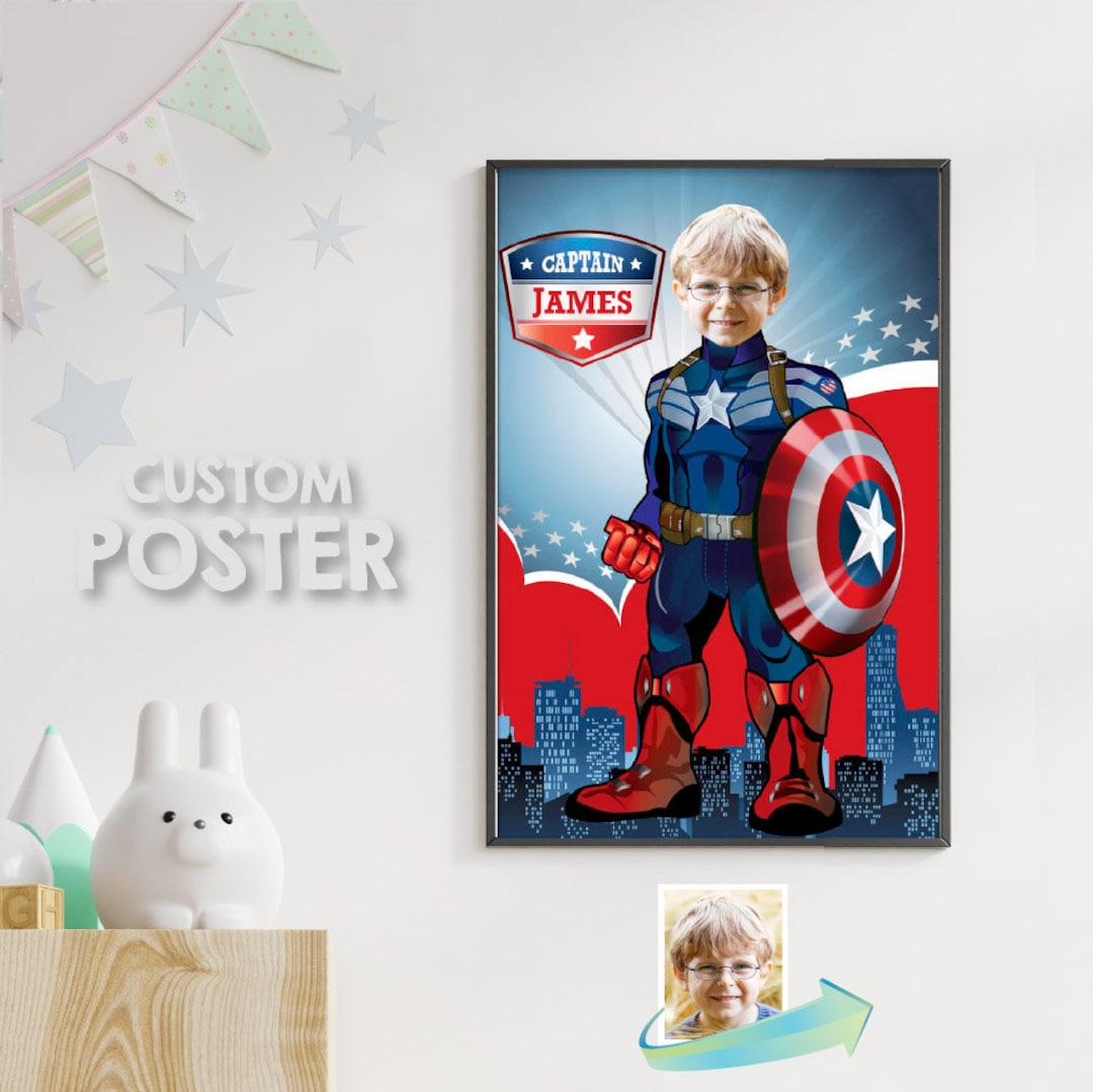 Captain America Poster, Captain America Decoration, Captain America ...