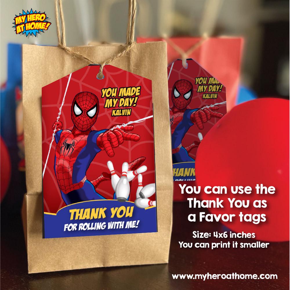 Spiderman Bowling Party Invitation, Spiderman Bowling Birthday Template ...