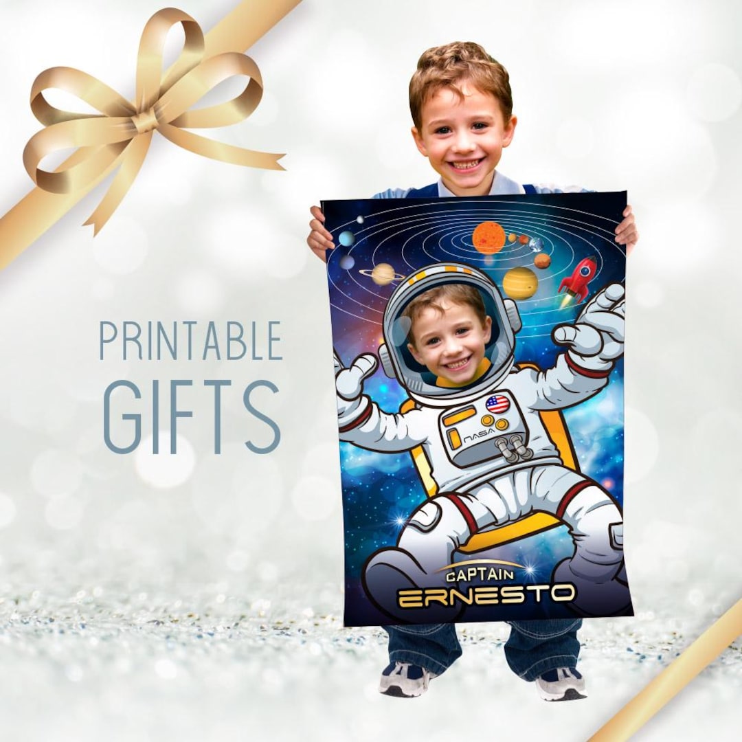 Astronaut Gifts With Photo, Personalized Gifts of Astronauts, Printable ...
