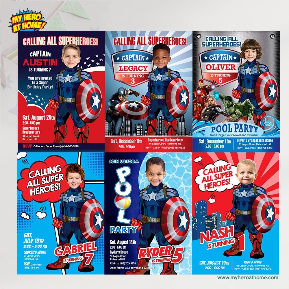 Captain America Chip Bags Wrappers With Photo (capt America Snacks ...