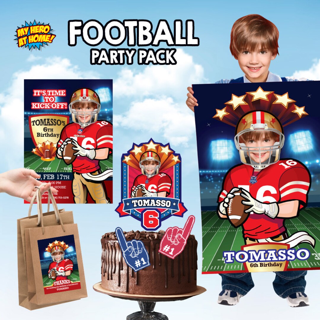 Bundle Football Birthday Party, Football Party Pack, Football Birthday ...