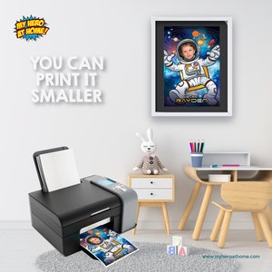 Astronaut Poster With Photo, Custom Astronaut Gifts, Astronaut Decor ...