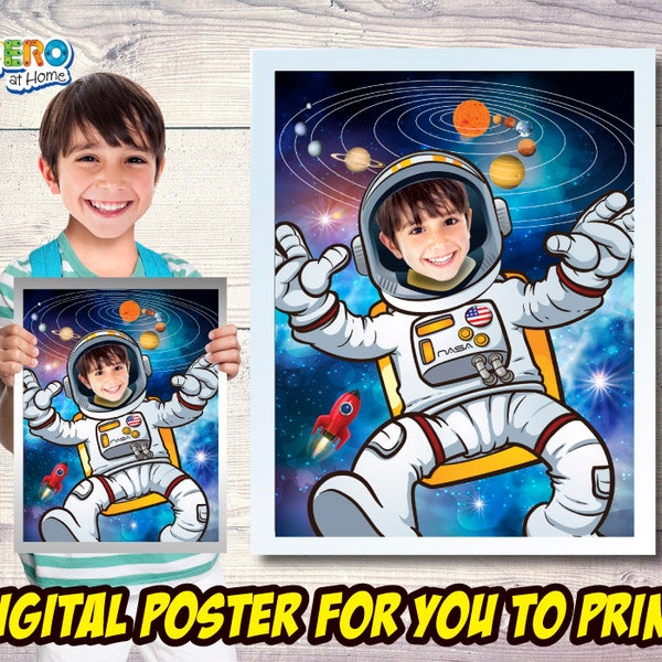 Astronaut Child Poster - Etsy