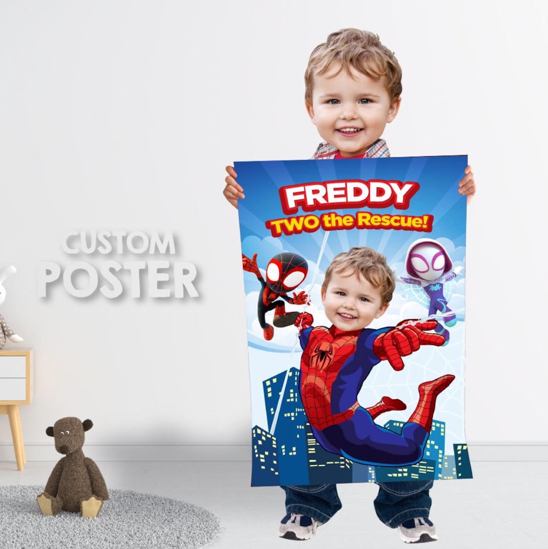 Custom Spidey Two the Rescue Poster, Spidey Two the Rescue Wall Decor ...