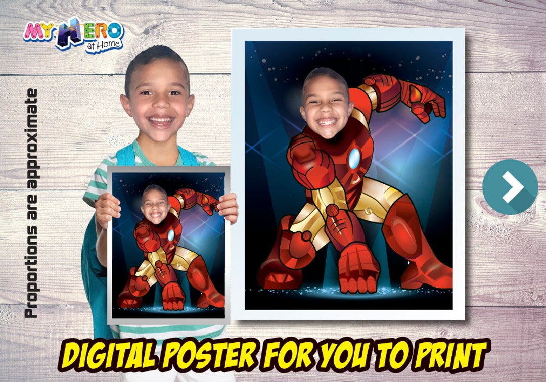 Personalized Iron Man Print, Iron Man Decoration, Iron Man Gifts Fans ...