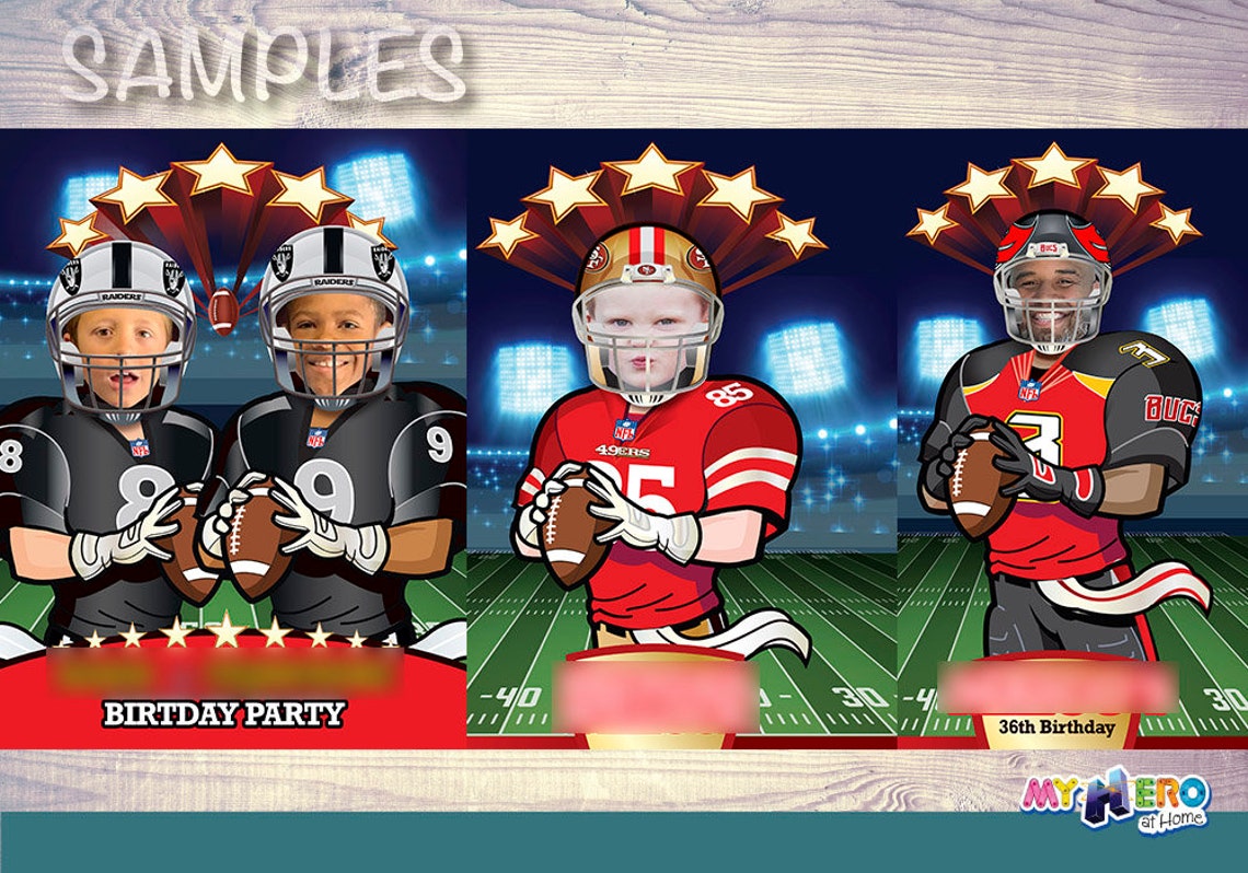 Custom Football Poster, Football Poster With Photo, Custom Football ...