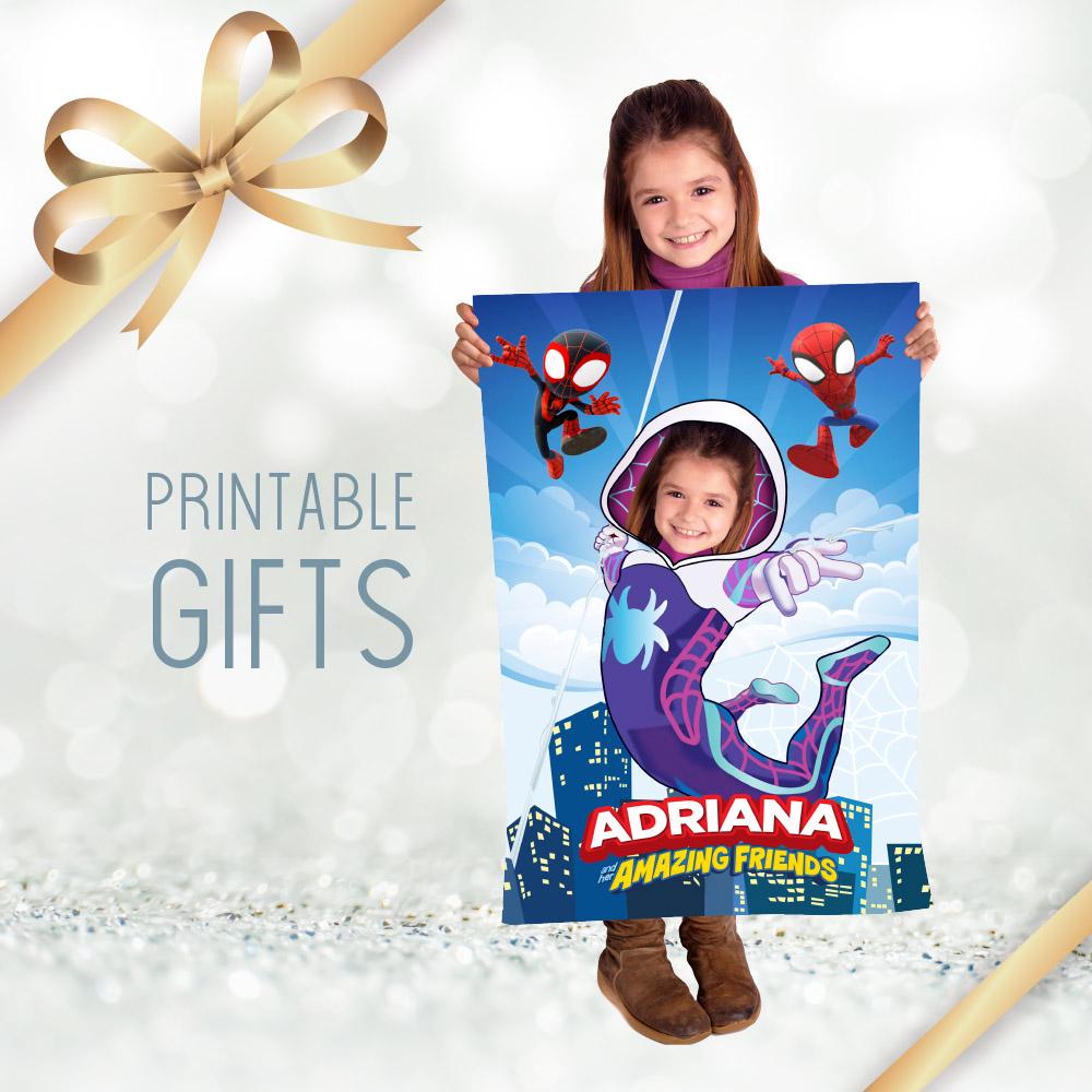 Gifts of Gwen Stacy Ghost Spider Fans, Printable Gwen Stacy Gifts, Gwen ...