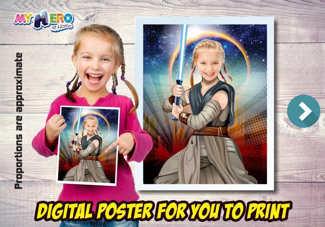 Jedi Rey Poster, Jedi Rey Prints Decoration, Jedi Rey Gifts Fans, Jedi ...