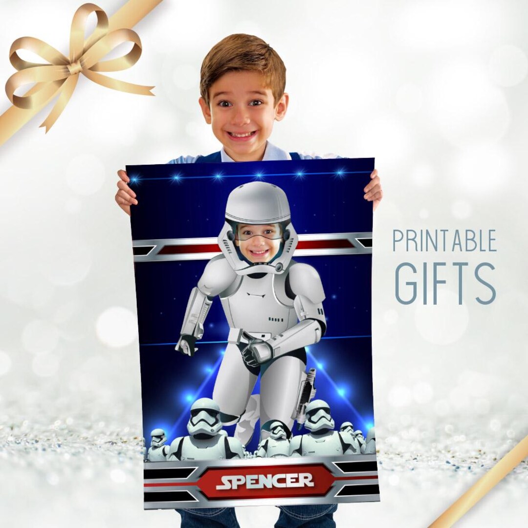 Printable Stormtrooper Gifts With Kid as the Star, Custom Star Wars ...