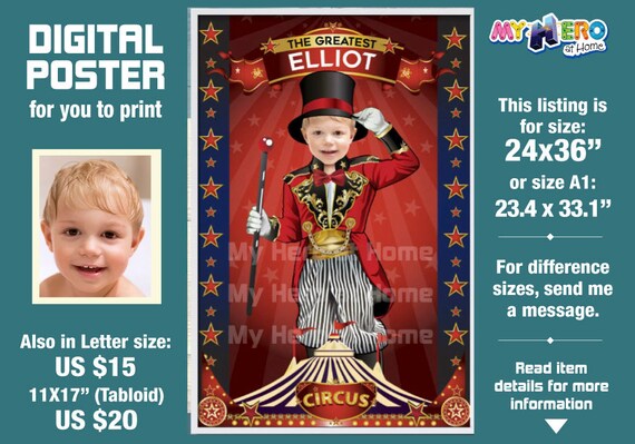 Circus Poster, Ringmaster Poster, Ringleader Poster, Circus Decoration ...