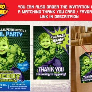 Hulk Pool Party Invitation Hulk Pool Party Birthday Hulk - Etsy Canada