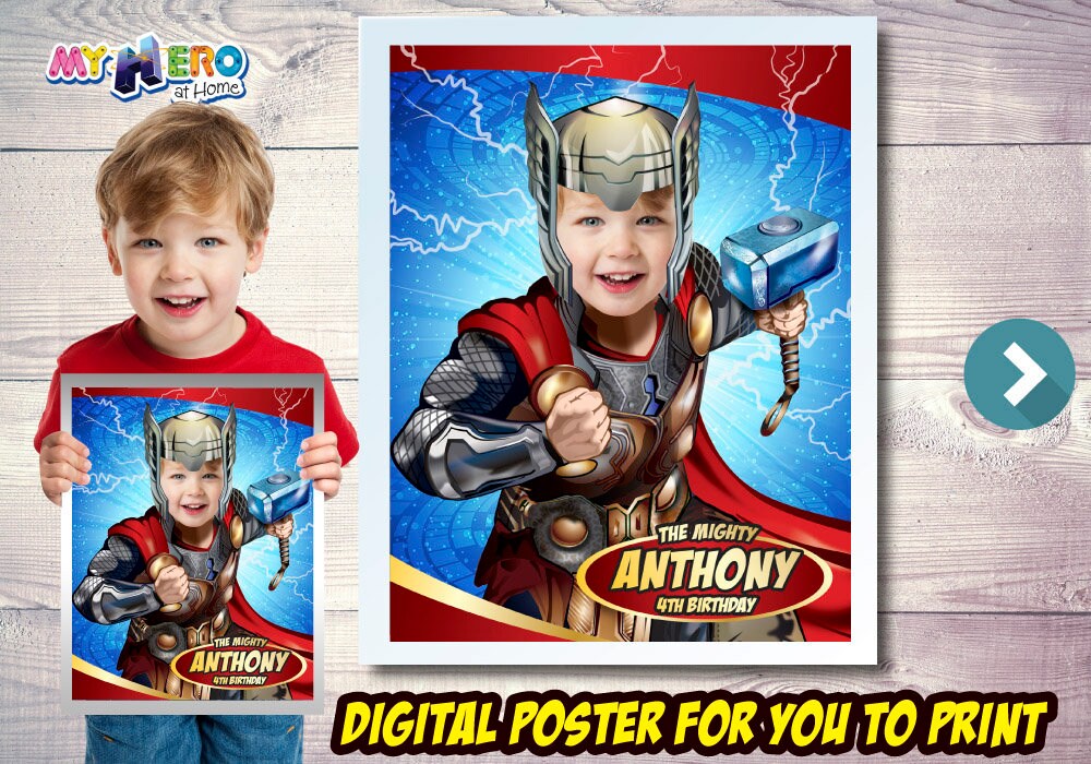 Thor Poster Thor Room Decor Thor Wall Decor Thor Art | Etsy