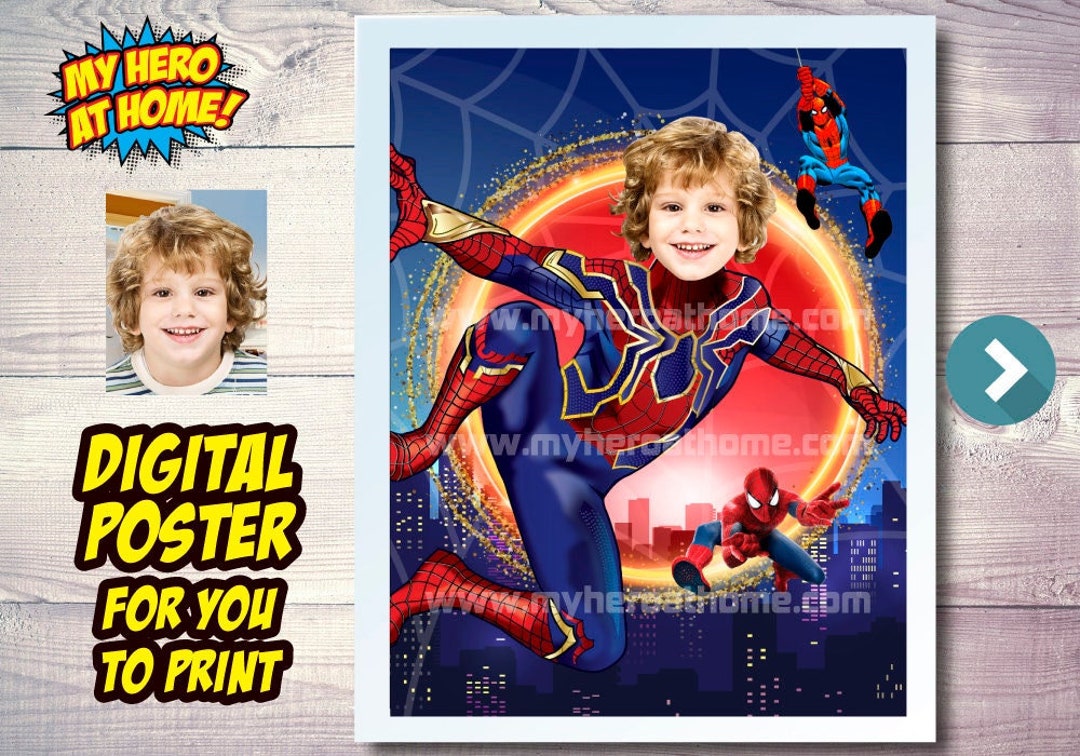 Iron Spider Print, Iron Spider Gifts, Printable Gifts of Iron Spider ...