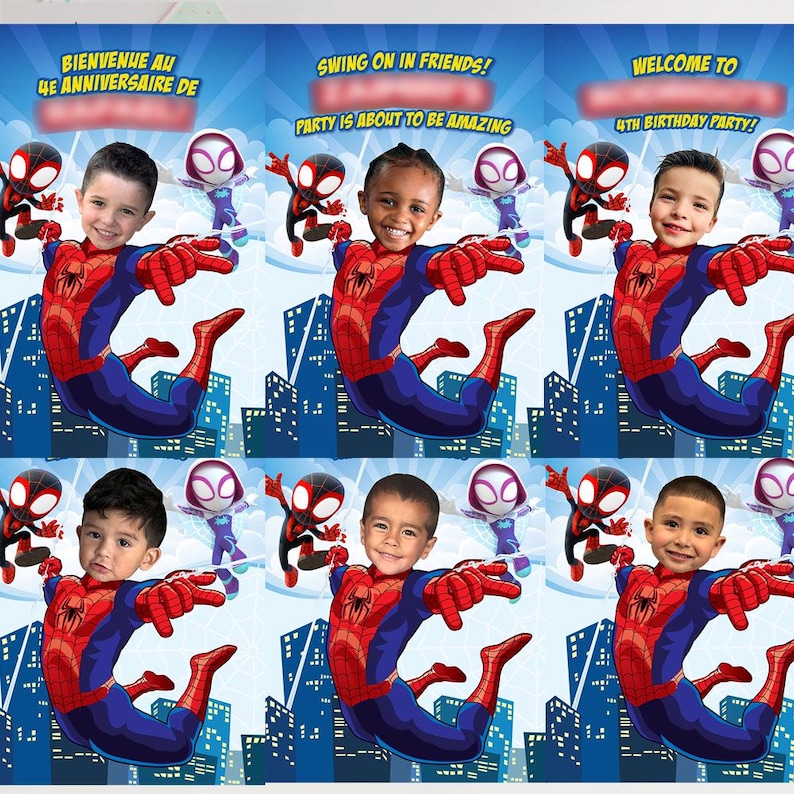 Custom Spidey Birthday Welcome Sign: Personalized Party Decoration ...