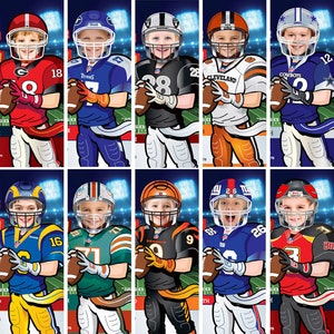 Custom Football Poster, Football Poster With Photo, Custom Football ...
