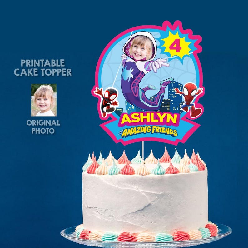 Customized Gwen Stacy Cake Topper With Your Little Girl as the ...