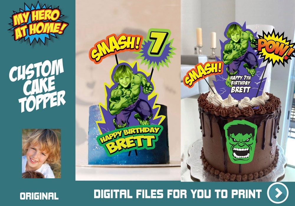 Hulk Cake Topper Hulk Printable Cake Topper Hulk Cake - Etsy Canada