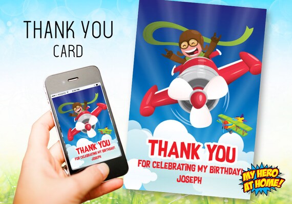 Airplane Thank You, Pilot Airplane Thank You, Boy flying Thank You ...