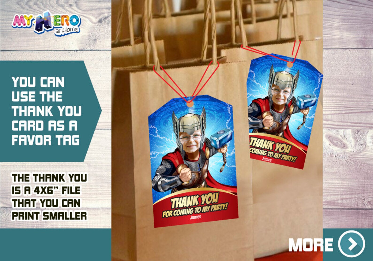 Thor Birthday Invitation Thor theme party Thor Digital | Etsy