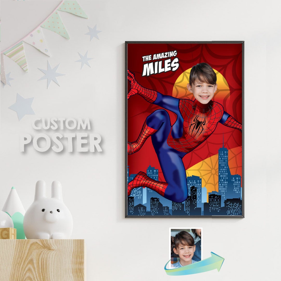 Spiderman Poster, Spiderman Wall, Spiderman Party Decor, Spiderman ...