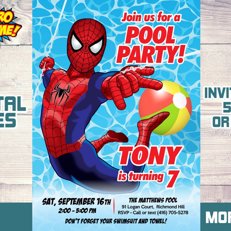 Spiderman Party Supplies - Etsy
