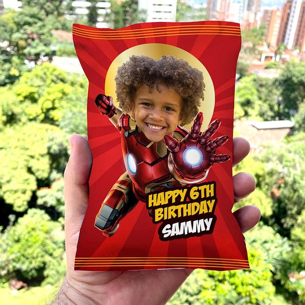 Superhero Chip Bag - Etsy