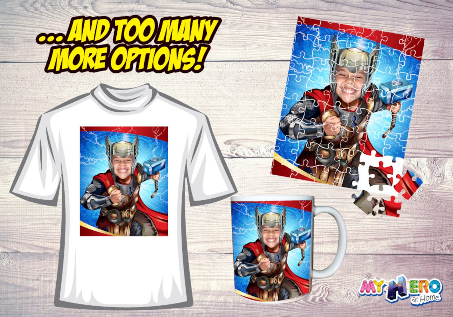 Thor Poster With Photo, Thor Gifts Decor, Thor Prints, Gifts Themed ...
