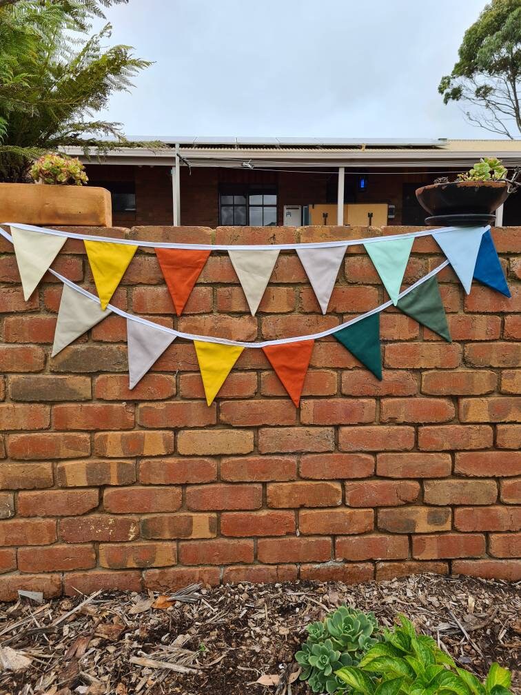 Earthy Bunting. Natural Bunting. 3m Bunting. Double Sided. - Etsy