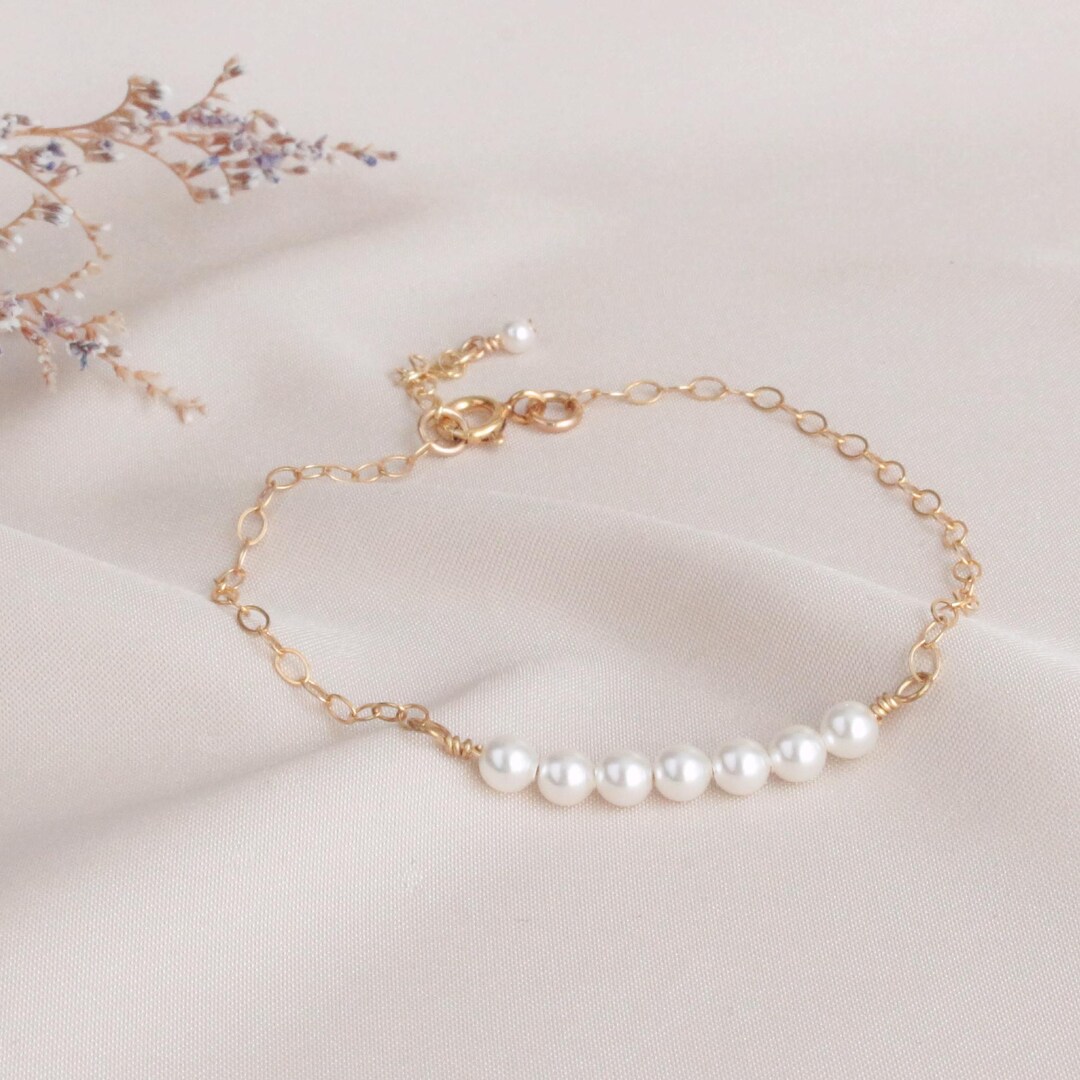 Wedding Pearl Jewelry, Pearl Bracelet, Wedding Pearl Jewelry, Pearl ...