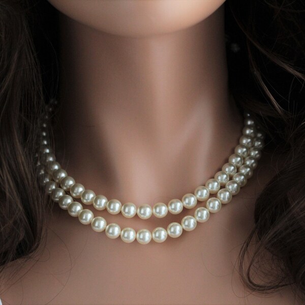 Double Strand Pearls - Etsy