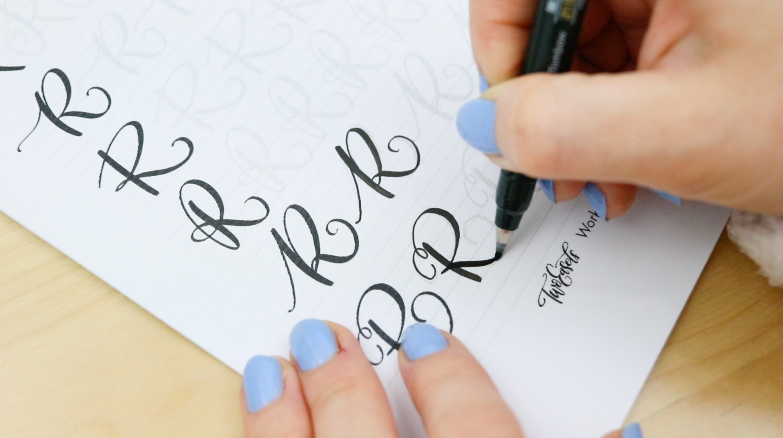 8 Styles of Uppercase Letters Brush Lettering Calligraphy | Etsy