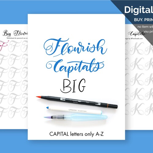 Chloe Script Alphabet Set Modern Calligraphy Alphabet Set | Etsy