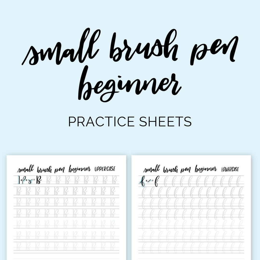 Hand Lettering Beginner Worksheets Small Pen Handwriting Practice ...